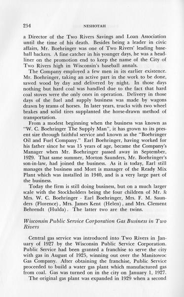 Neshotah : the story of Two Rivers, Wisconsin - Full view - UWDC - UW ...