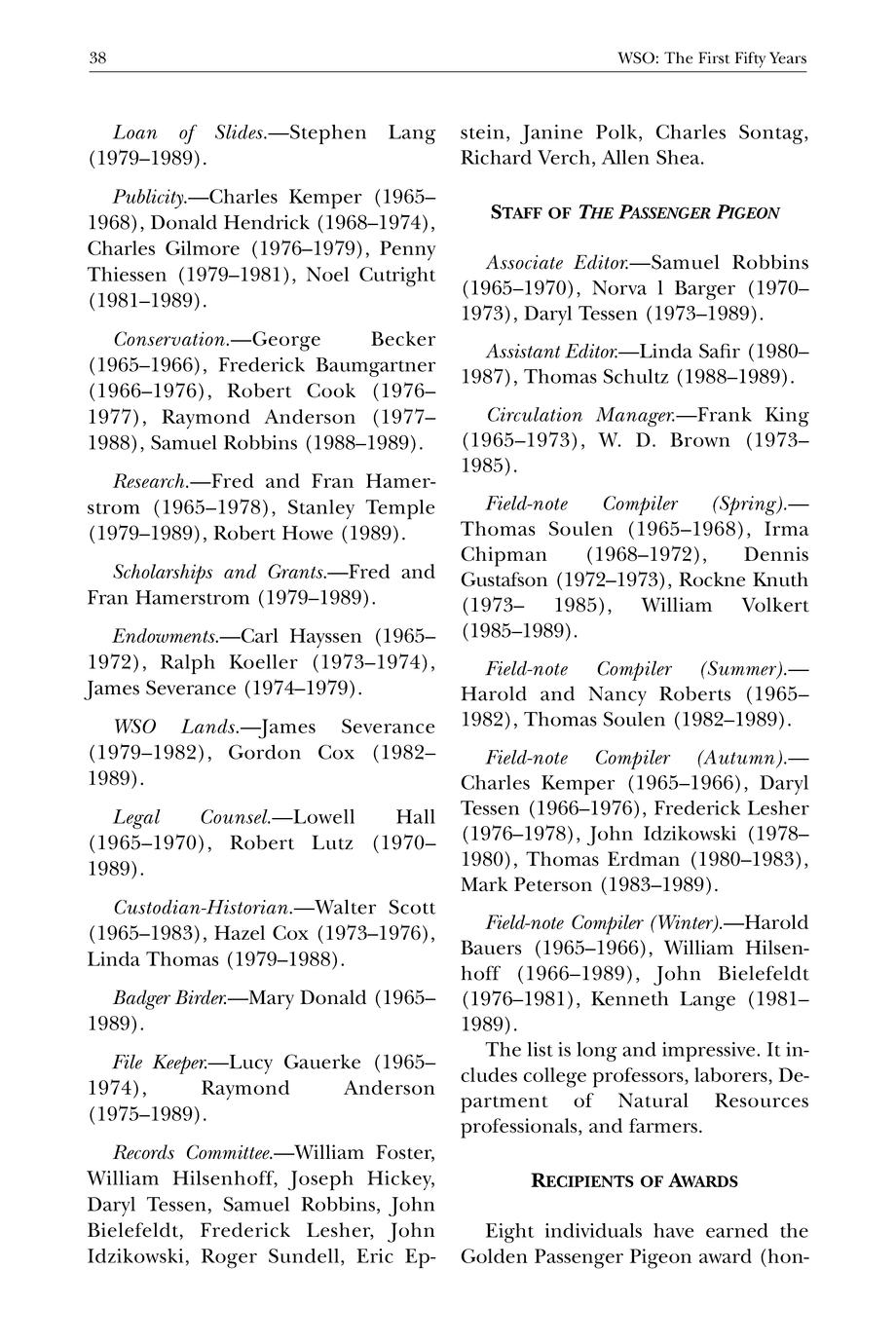 The passenger pigeon Vol. 76, No. 1 Spring 2014 - Full view - UWDC - UW-Madison Libraries