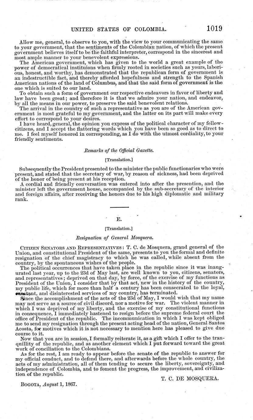 Executive documents printed by order of the House of Representatives ...