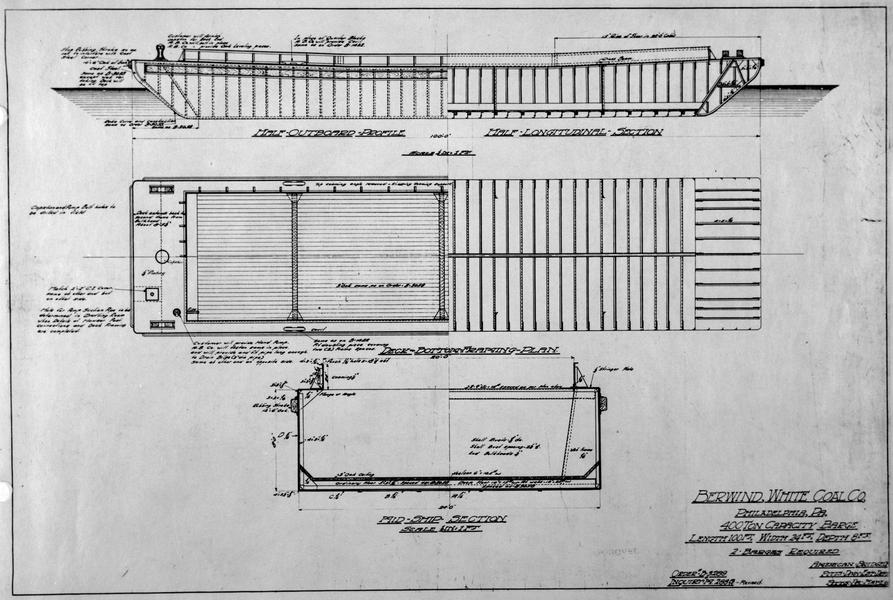 ‎Barge Plans (400 ton capacity barge) - UWDC - UW-Madison Libraries