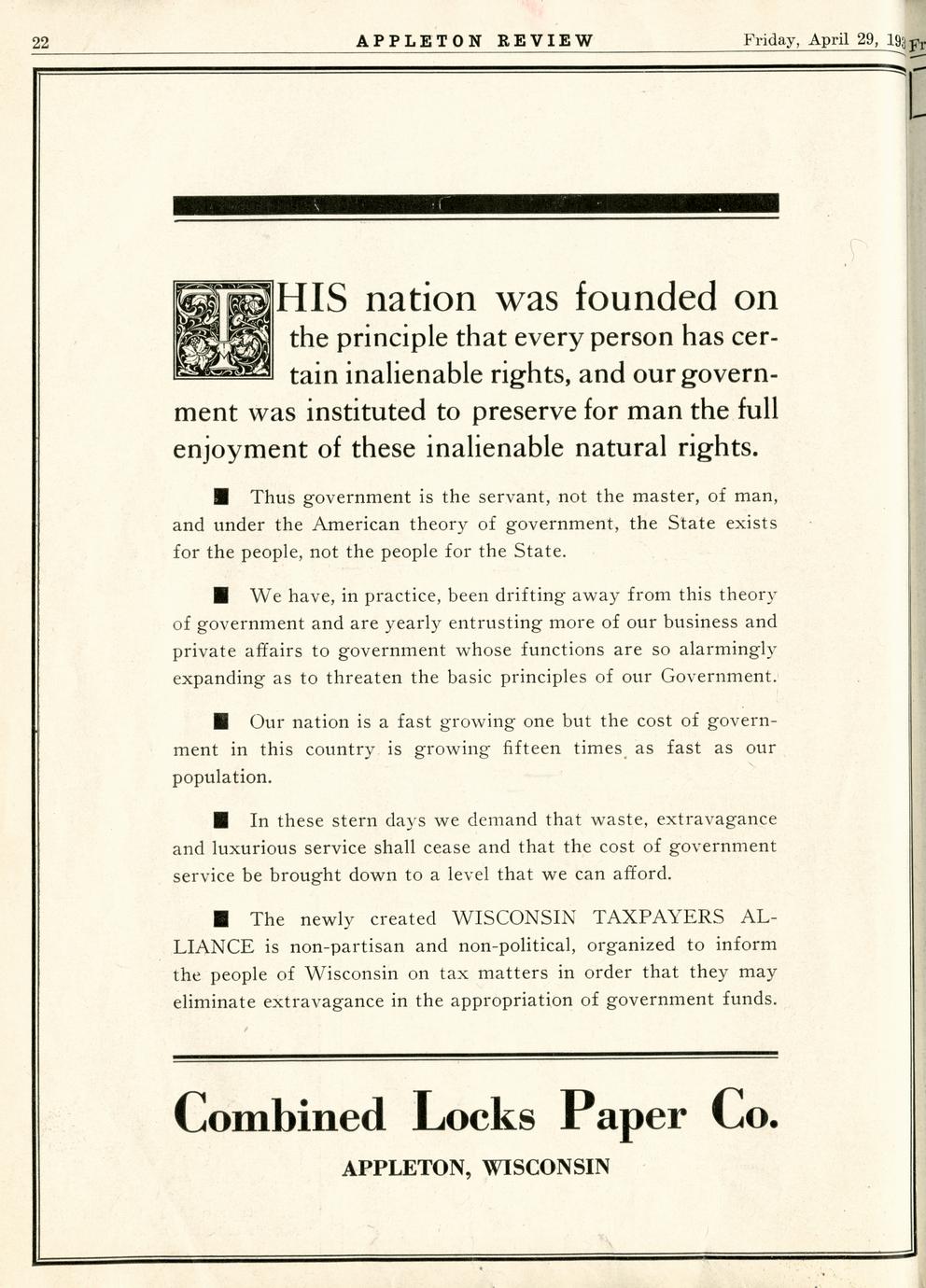 The Appleton review : Appleton's 75th anniversary celebration and ...