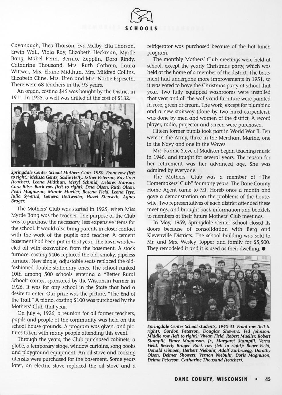 Town of Springdale, Dane County, Wisconsin : 1848-1998 - Full view ...