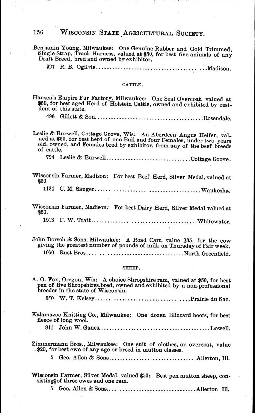 Transactions of the Wisconsin State Agricultural Society together with ...