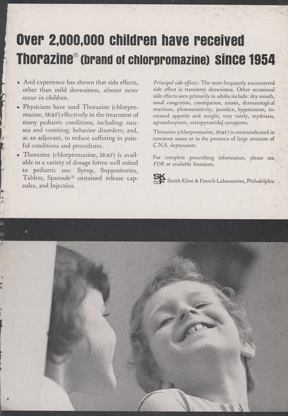 ‎Thorazine advertisement - UWDC - UW-Madison Libraries