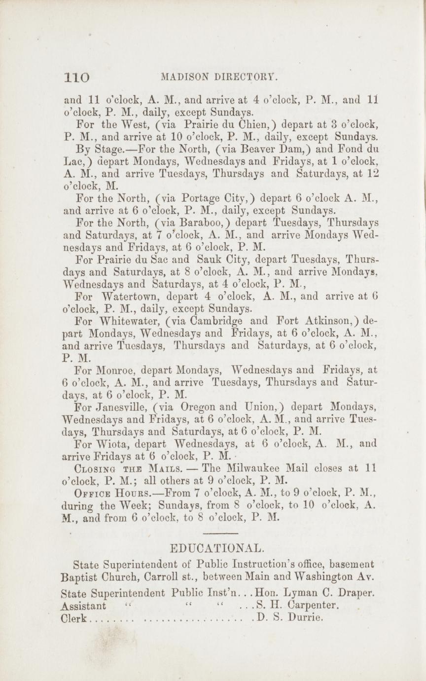 The Madison city directory, and business mirror, containing the names ...
