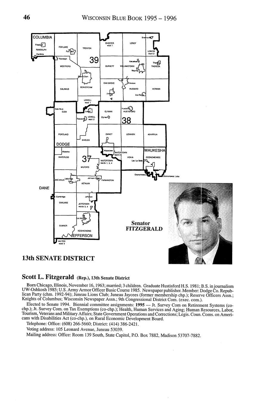 State of Wisconsin Blue Book 1995/1996 - Full view - UWDC - UW-Madison ...