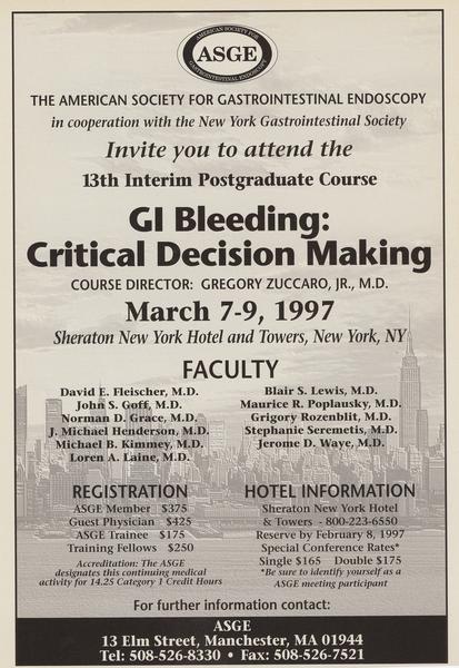 ‎13th Interim Postgraduate Course- GI Bleeding : Critical Decision ...