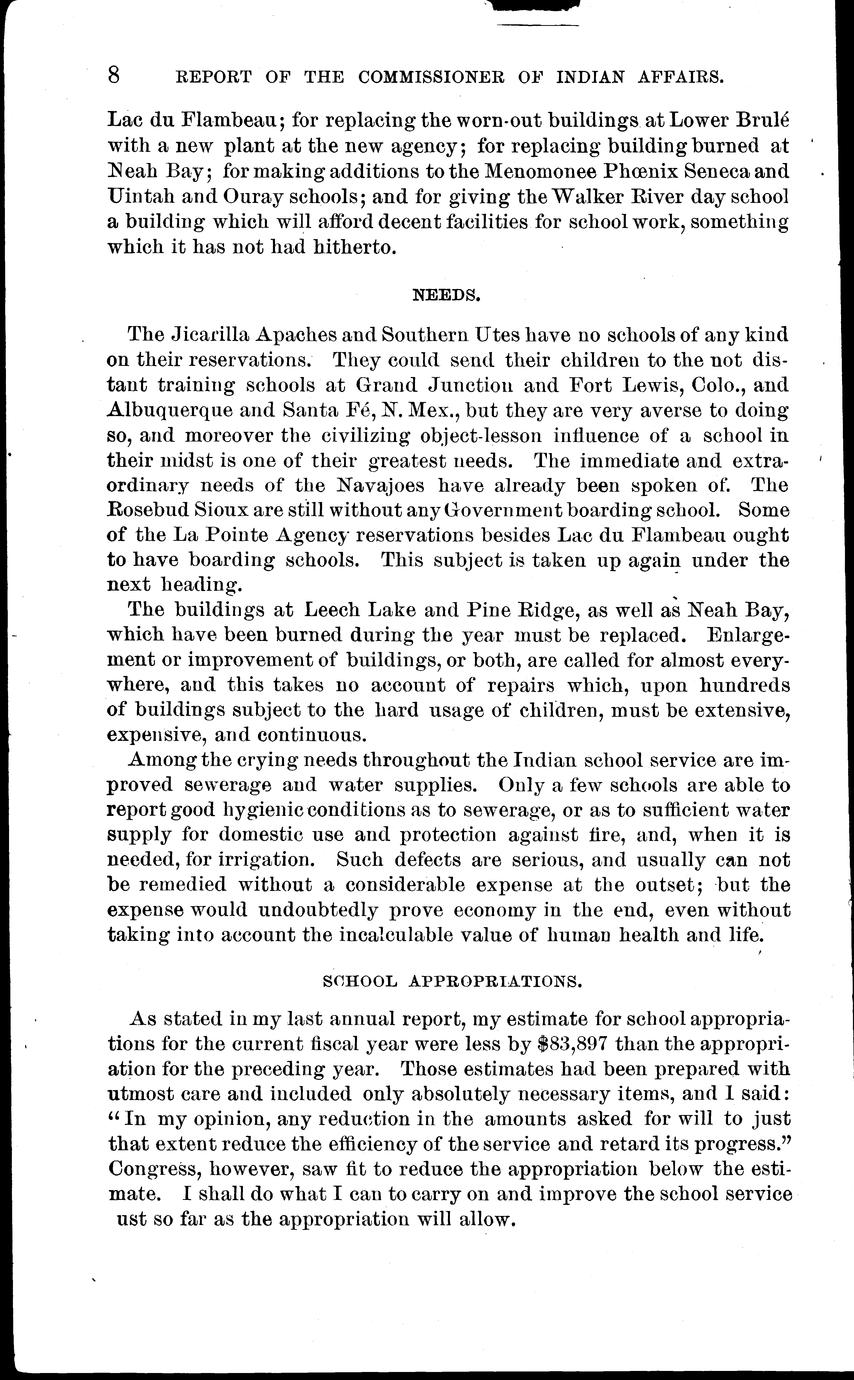 Annual report of the Commissioner of Indian Affairs, for the year 1894 ...