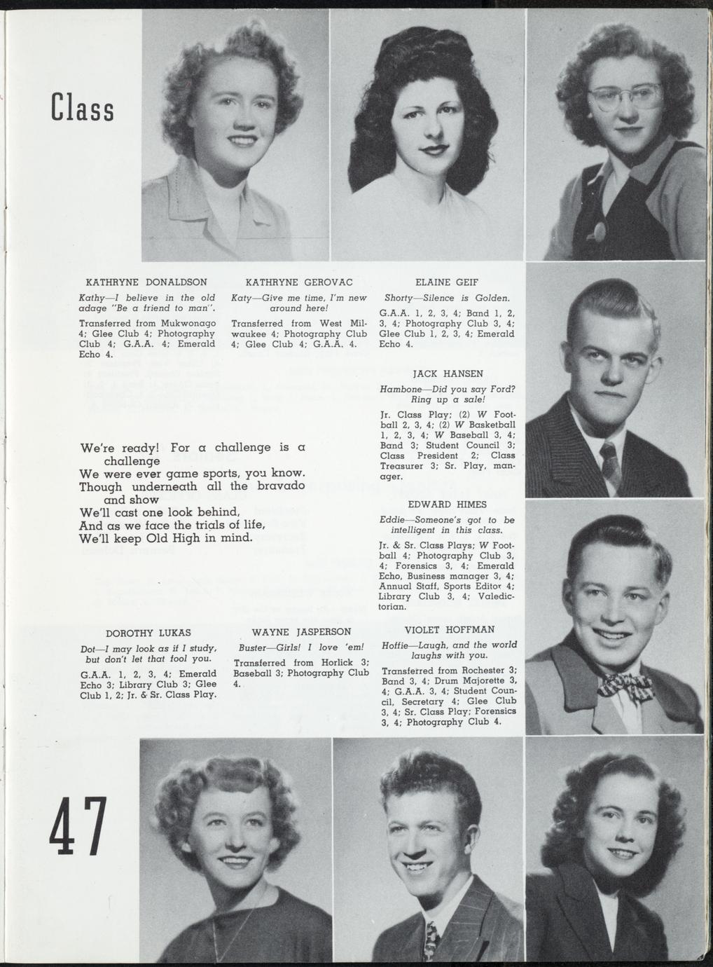 The Emerald: the Waterford Union High School annual 1947 - Full view ...