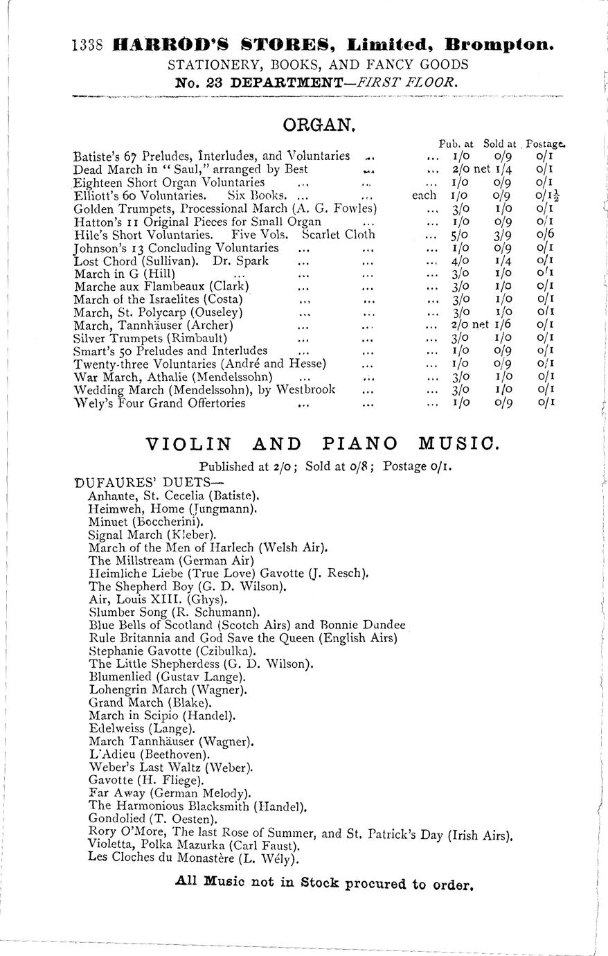 Victorian shopping : Harrod's catalogue 1895 - Full view - UWDC - UW ...