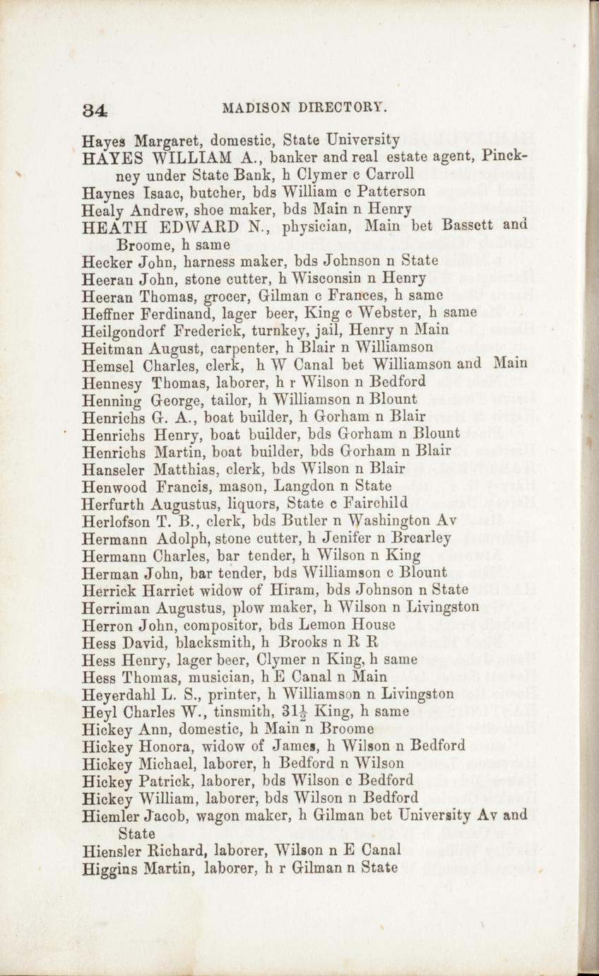 The Madison city directory, and business mirror, containing the names ...