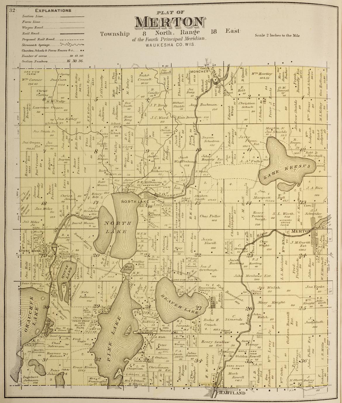 Plat book of Waukesha County Wisconsin drawn from actual surveys and ...