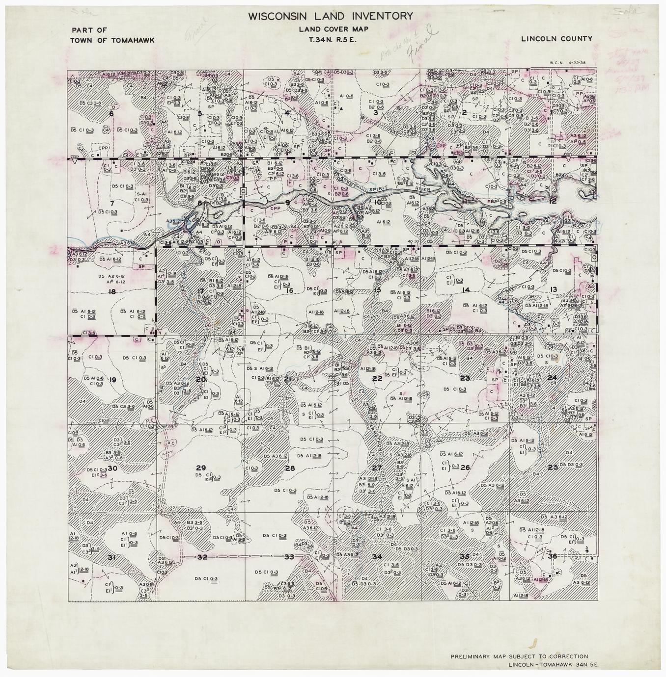 ‎Part of town of Tomahawk (1 of 2) - UWDC - UW-Madison Libraries