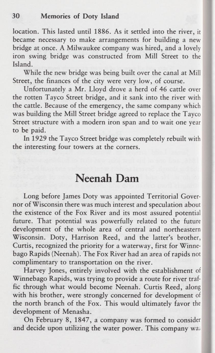 Memories of Doty Island : a link between two cities - Full view - UWDC ...