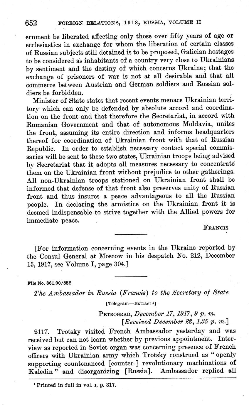 Papers relating to the foreign relation of the United States, 1918 ...