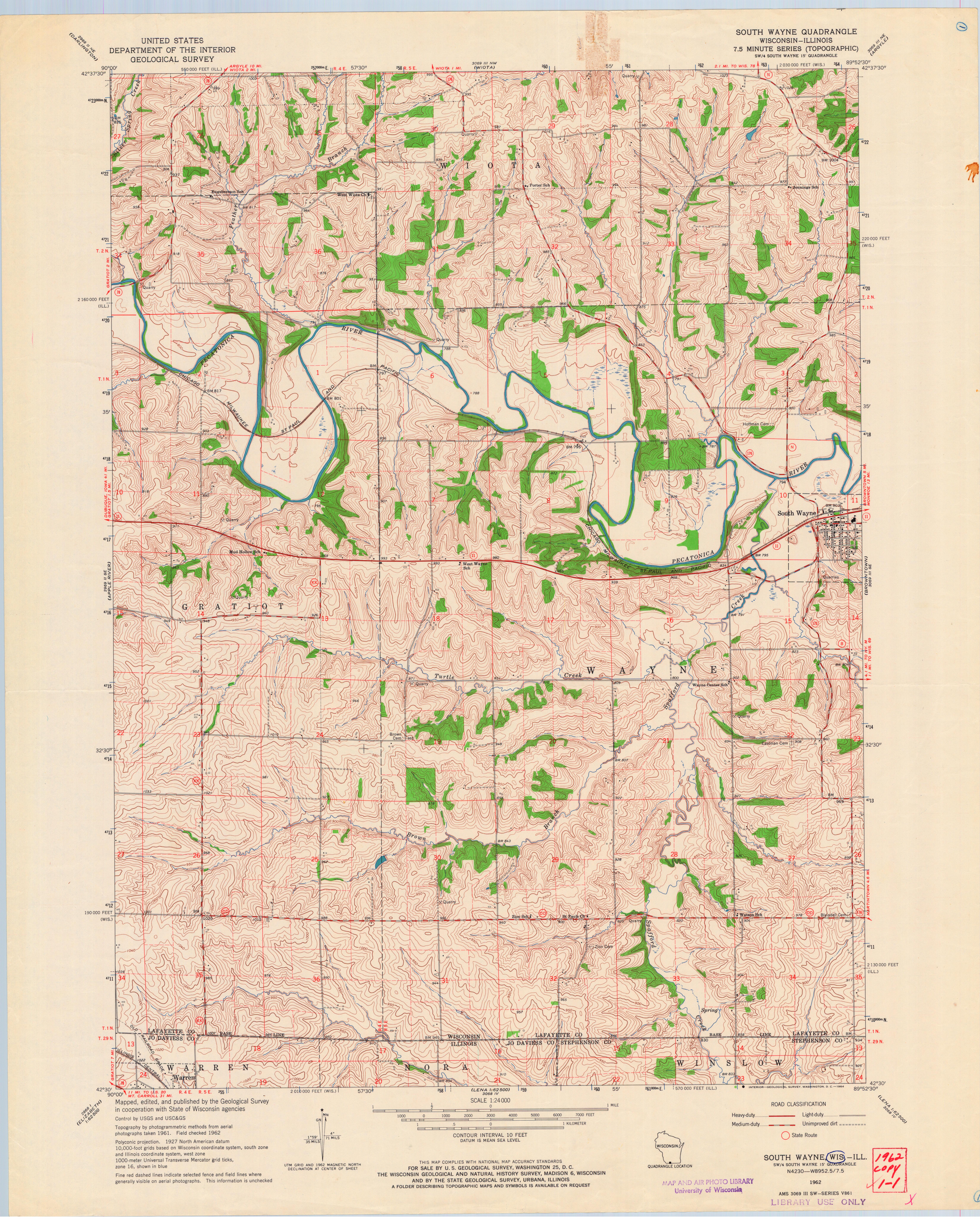 ‎South Wayne quadrangle - UWDC - UW-Madison Libraries