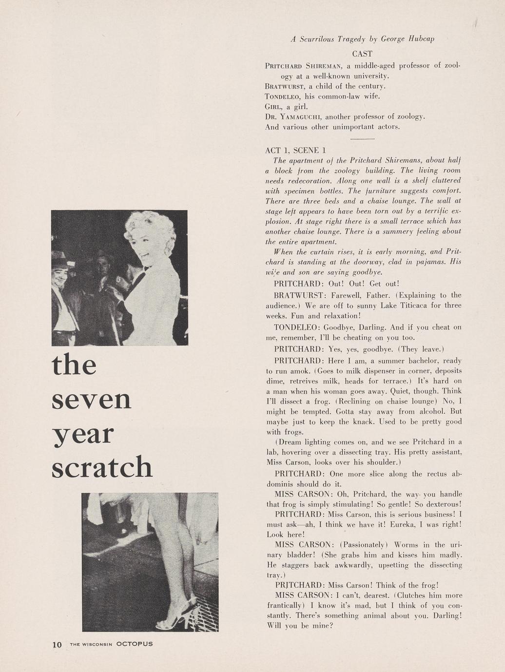 The Wisconsin Octopus: Registration issue Vol. 34, No. 1 Sept. 1955 ...