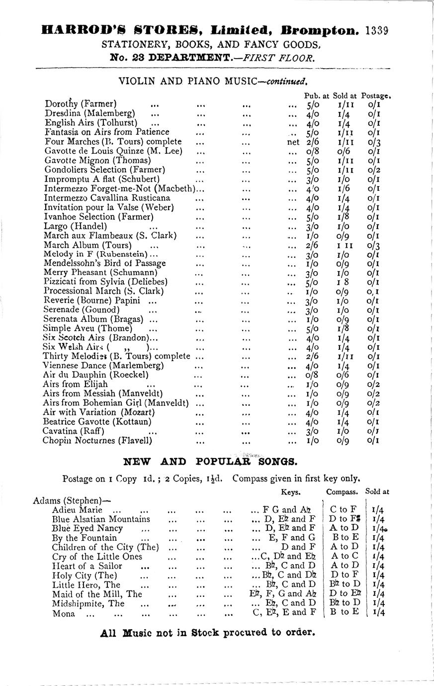 Victorian shopping : Harrod's catalogue 1895 - Full view - UWDC - UW ...