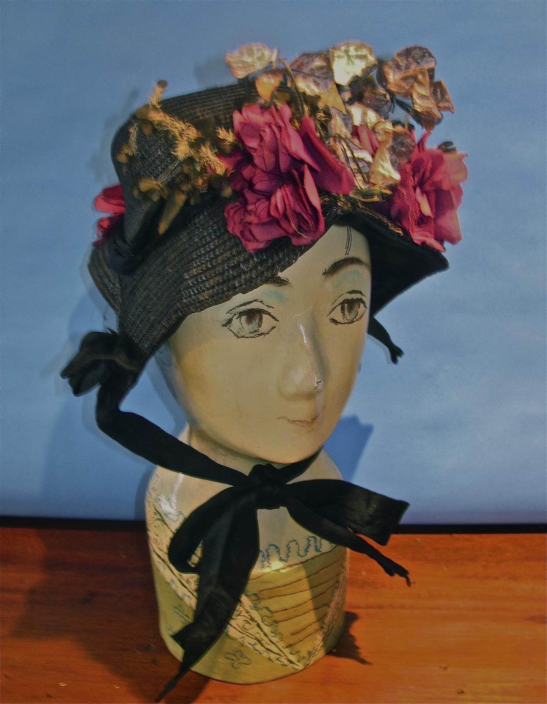 ‎Black straw spoon bonnet - UWDC - UW-Madison Libraries