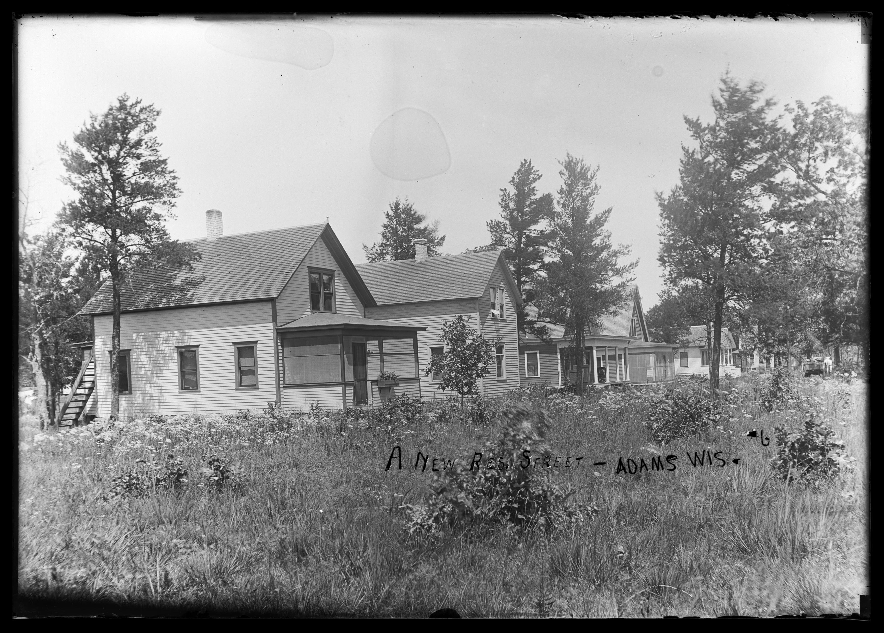 ‎A new res. street- Adams Wis. - UWDC - UW-Madison Libraries