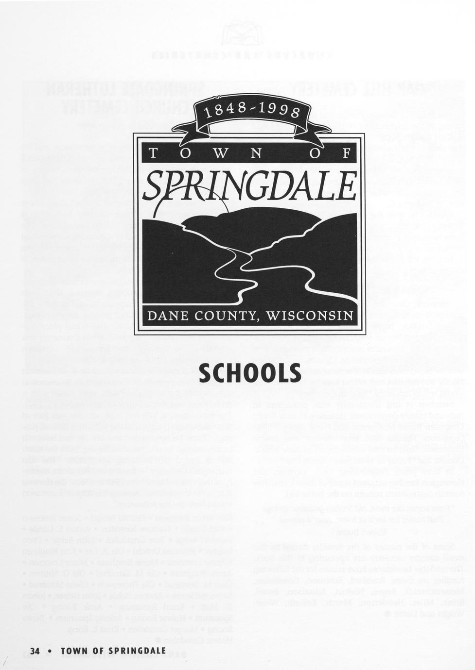 Town of Springdale, Dane County, Wisconsin : 1848-1998 - Full view ...