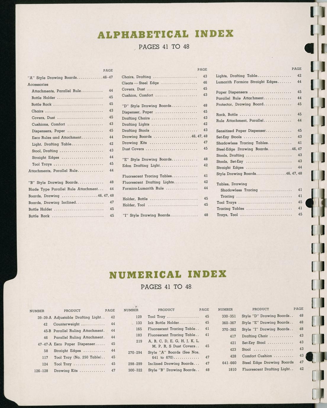 Hamilton catalog no. 12 Catalog No. 12 1941 - Full view - UWDC - UW ...