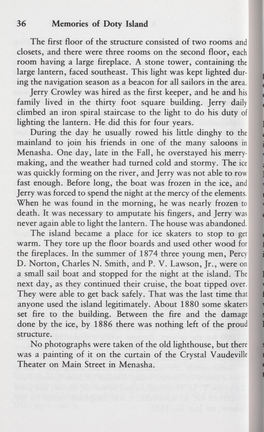 Memories of Doty Island : a link between two cities - Full view - UWDC ...