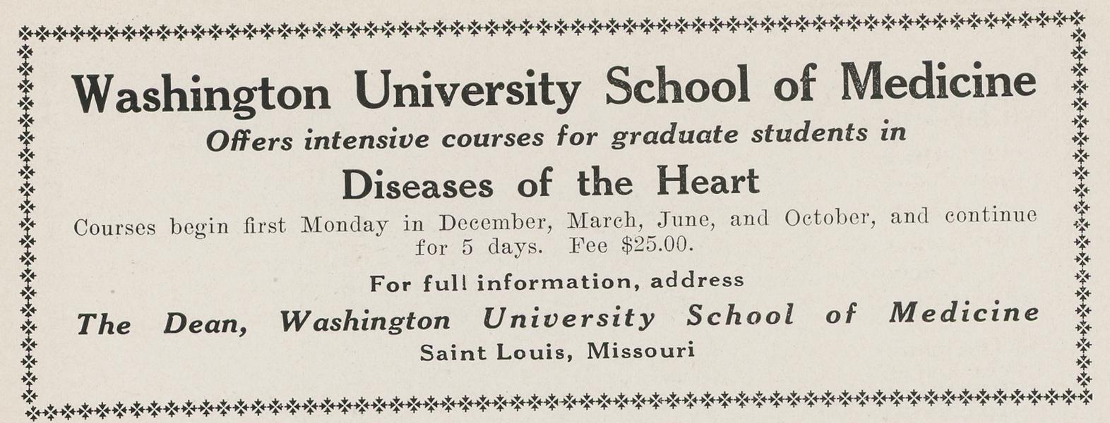 ‎Washington University advertisement - UWDC - UW-Madison Libraries