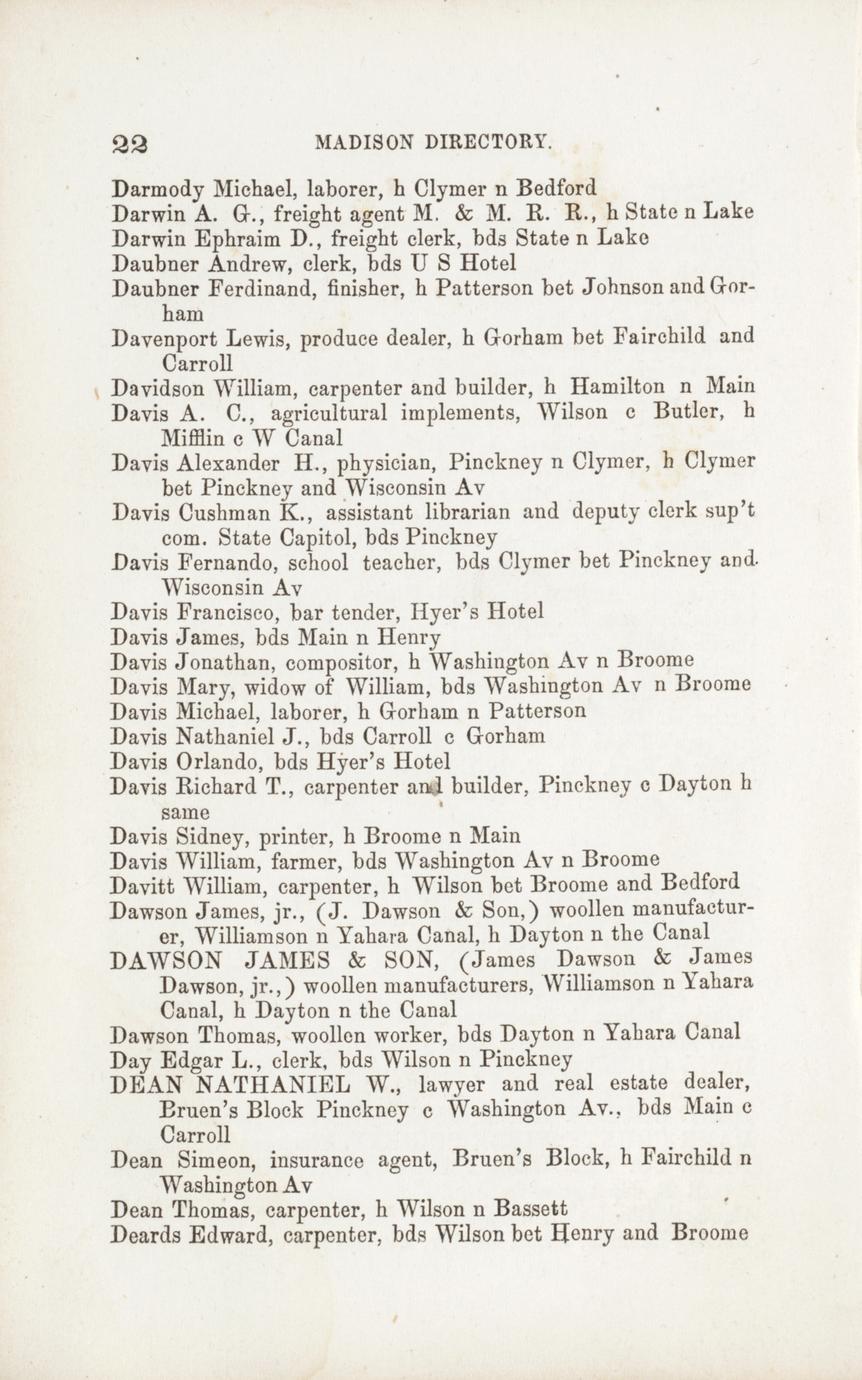 The Madison city directory, and business mirror, containing the names ...