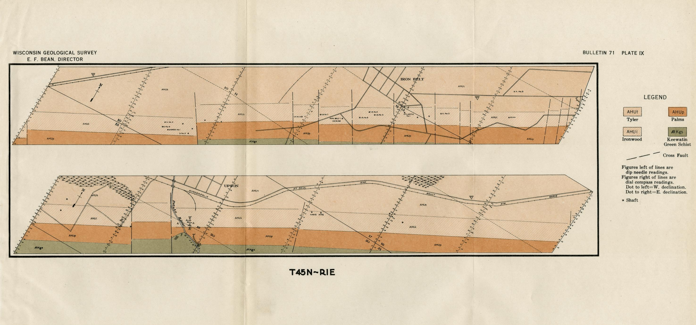The geology of the Gogebic Iron Range of Wisconsin - Full view - UWDC ...