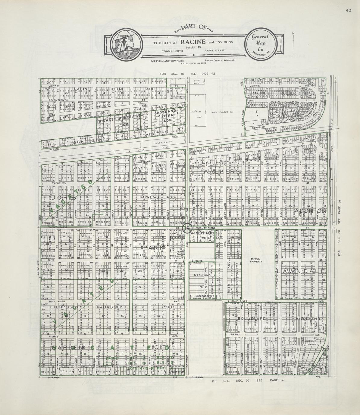 Atlas and plat book, Racine County, Wisconsin - Full view - UWDC - UW ...