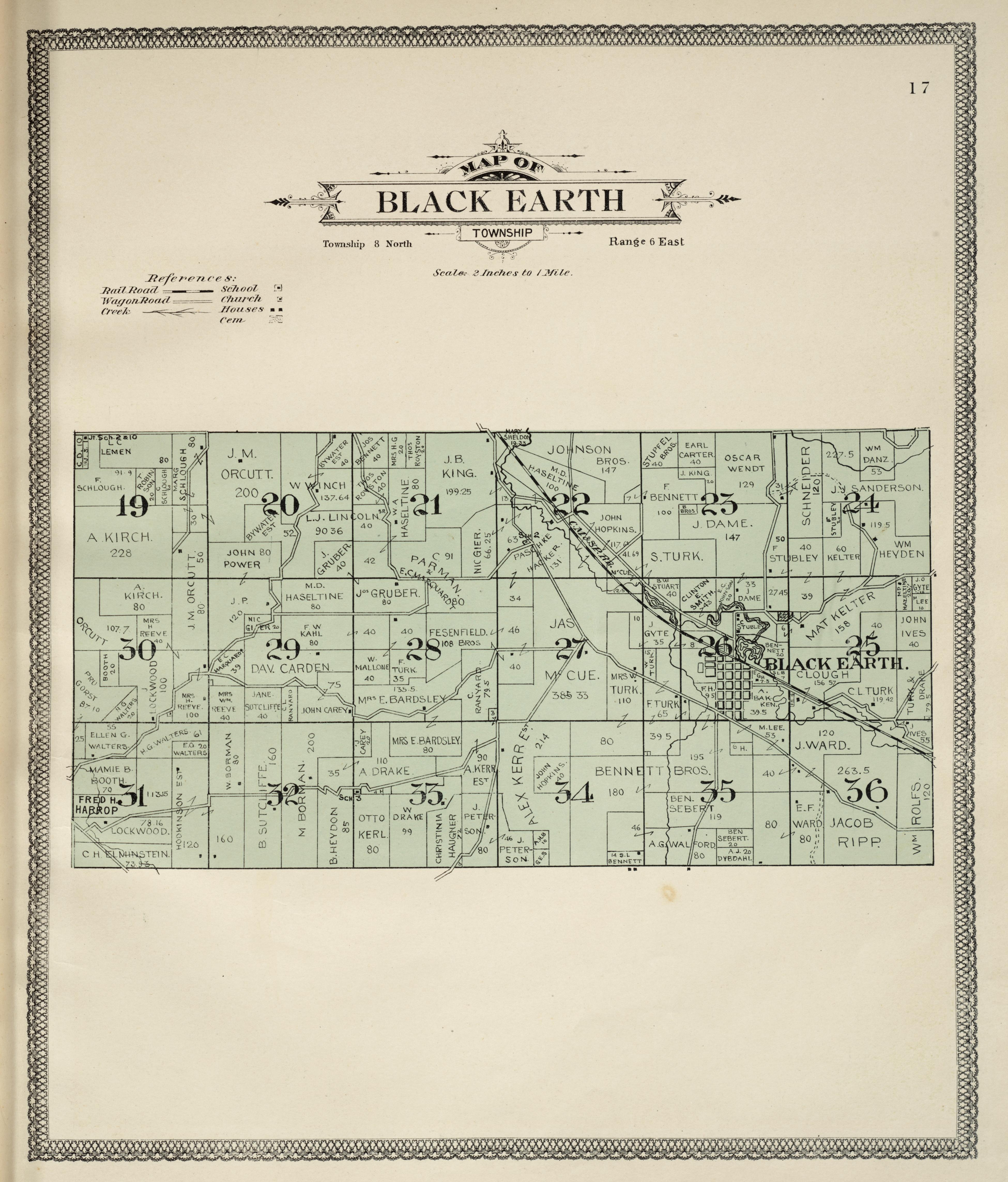 Standard historical atlas of Dane County, Wisconsin containing maps of ...