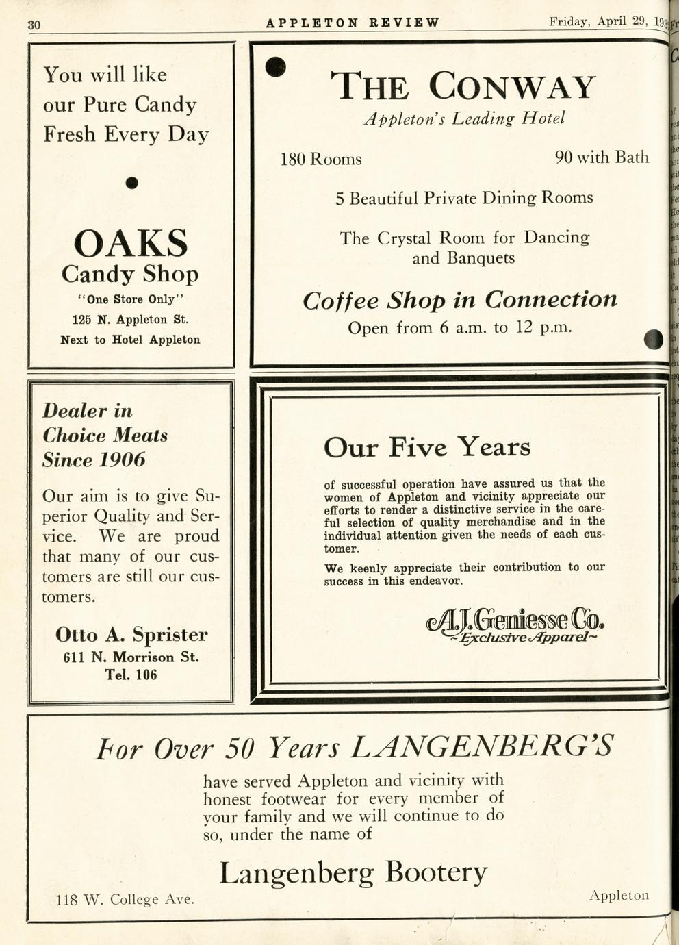 The Appleton review : Appleton's 75th anniversary celebration and ...