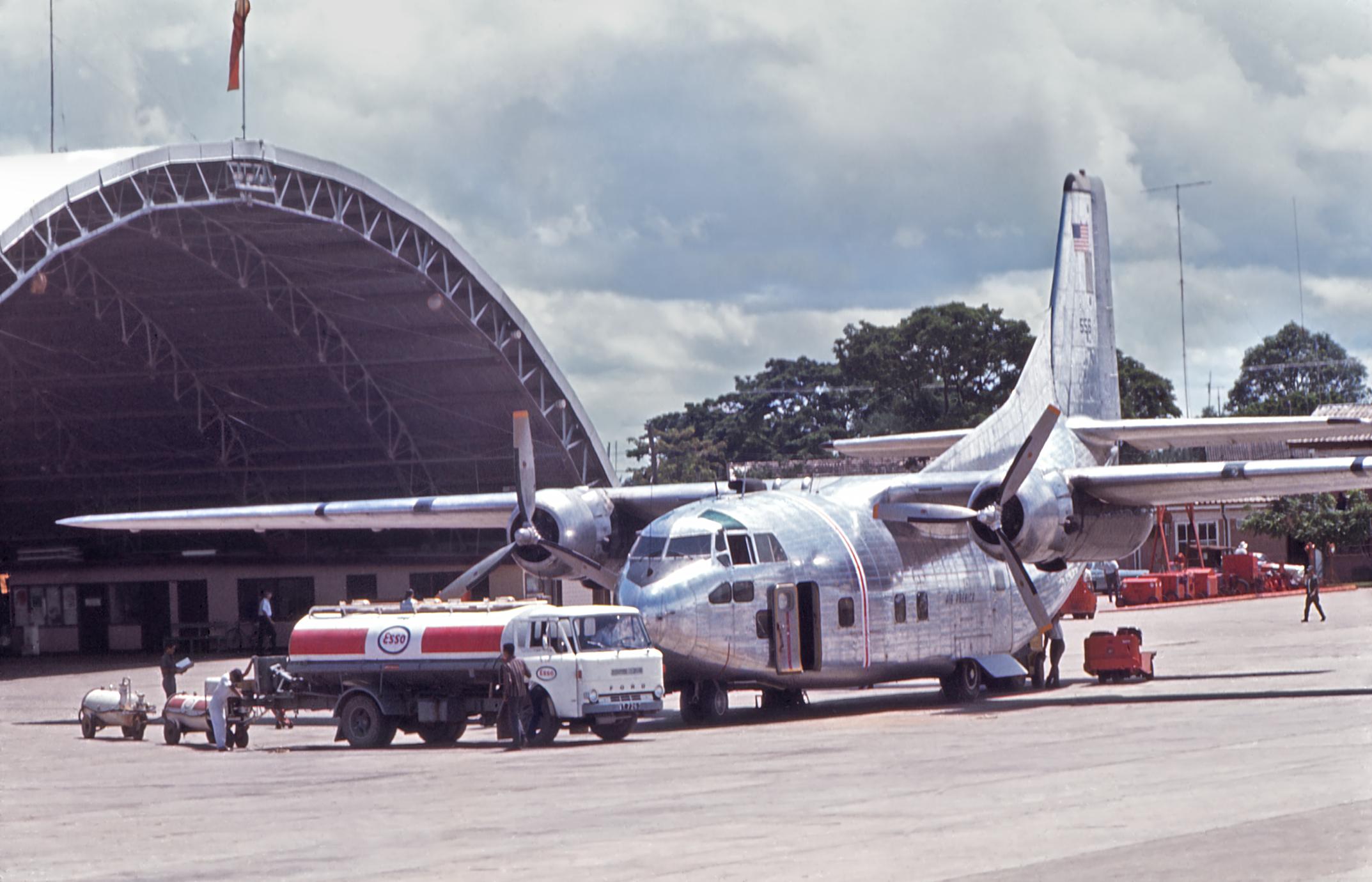 ‎Air America C-123 on ramp - UWDC - UW-Madison Libraries