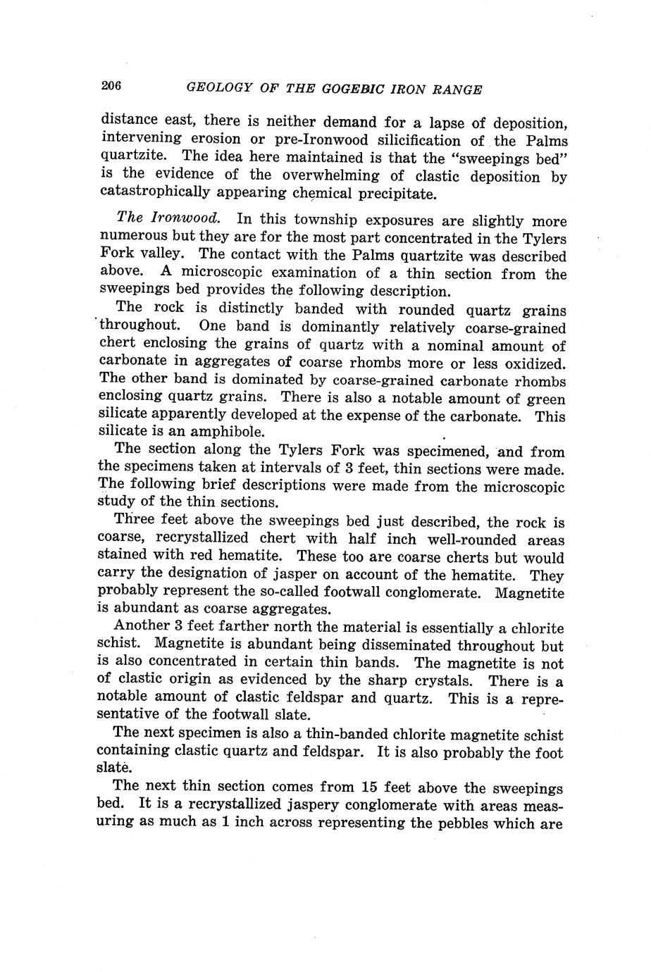 The geology of the Gogebic Iron Range of Wisconsin - Full view - UWDC ...