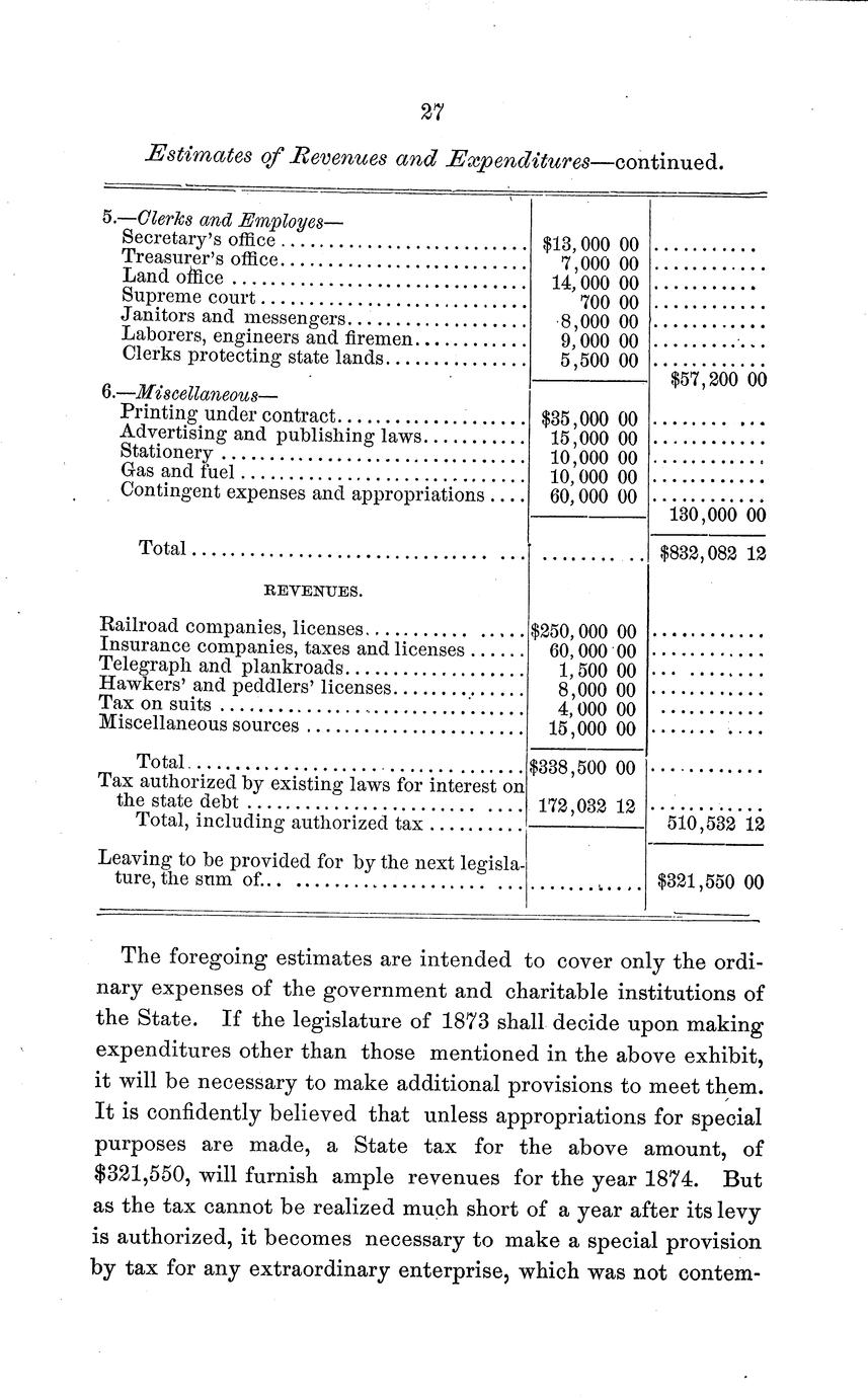 Governor's message and accompanying documents Volume I 1872 - Full view ...